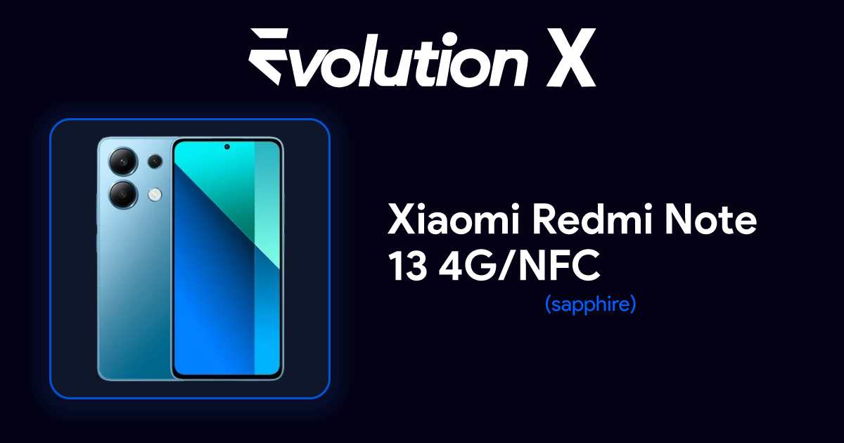 Get Evolution X for Xiaomi Redmi Note 13 4G/NFC (sapphire)